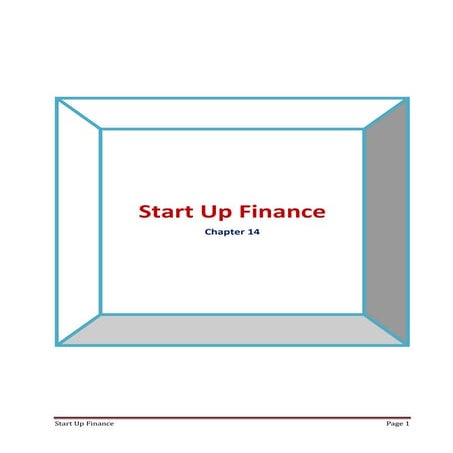 Start Up Finance | PDF