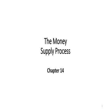 Chapter 14 Monetry Economics Introductory course | PPTX