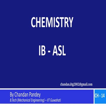 Chapter 14 - chemistry in industry and technology (sample) | PPT