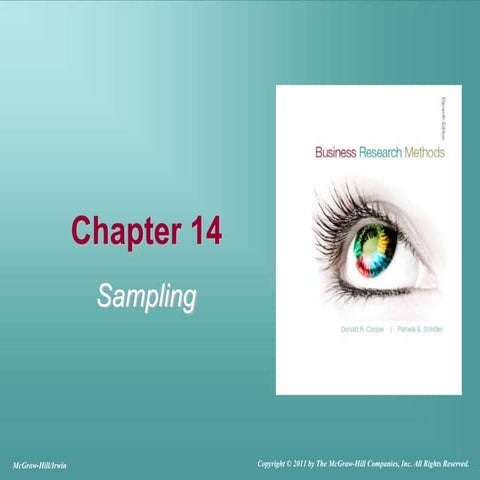 Schindler and Cooper Sampling PPT for Business | PPT