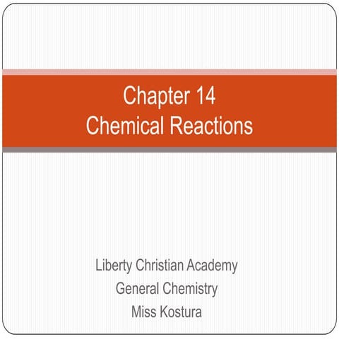 Chapter 14 Chemical Reactions | PPTX