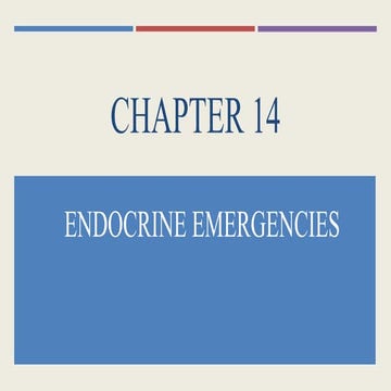Endocrine Emergencies | PPTX