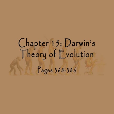 Chapter15 evolution(darwin) | PPT