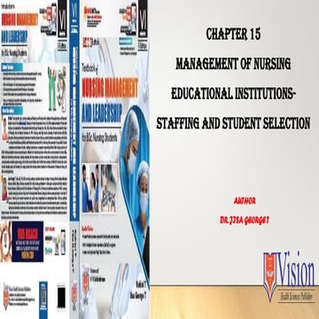 CHAPTER 15- Manageement of Nursing Educational Institutions- Staffing and student selection ...