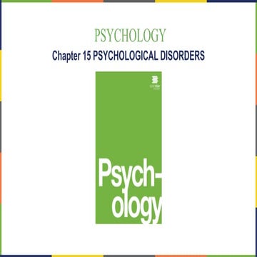 Psychological disorders principles of psychology | PPT