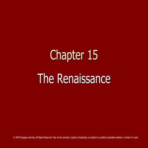 Chapter 15 Renaissance | PPT