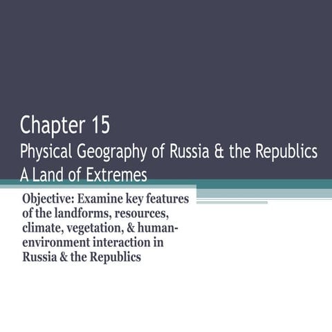Chapter 15 russian geography | PPT