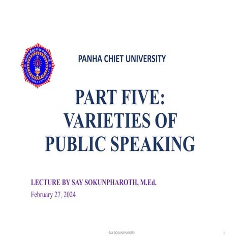 Informative speech | PPTX