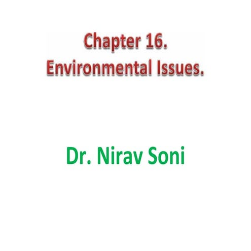 Chapter-16 Environmental Issues Biology NEET | PDF