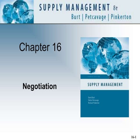 Chapter 16 Negotiation | PPTX