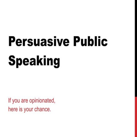 Chapter 16: Persuasive public speaking | PPT