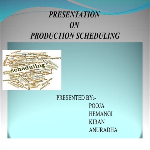 Chapter 16 - Scheduling in Management.ppt