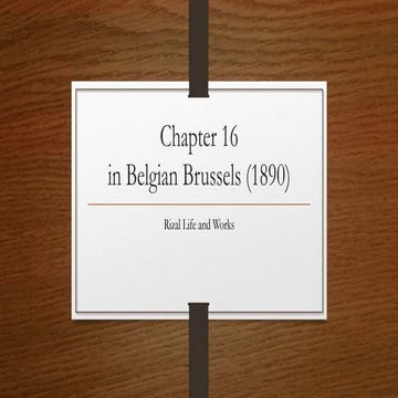 Chapter 17 - Rizal's Life Works and Writings | PPTX