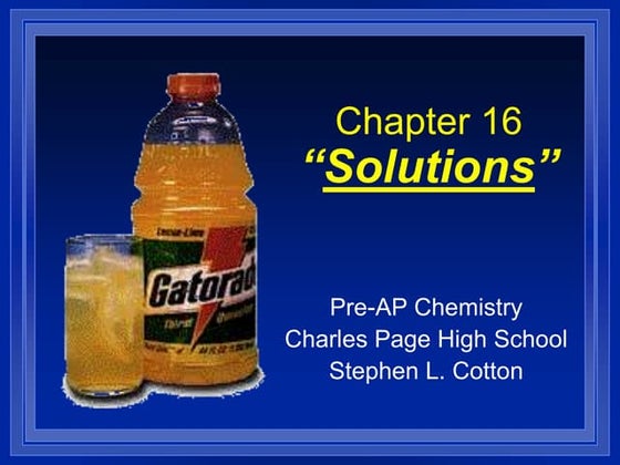 Solutions cheat sheet | PDF