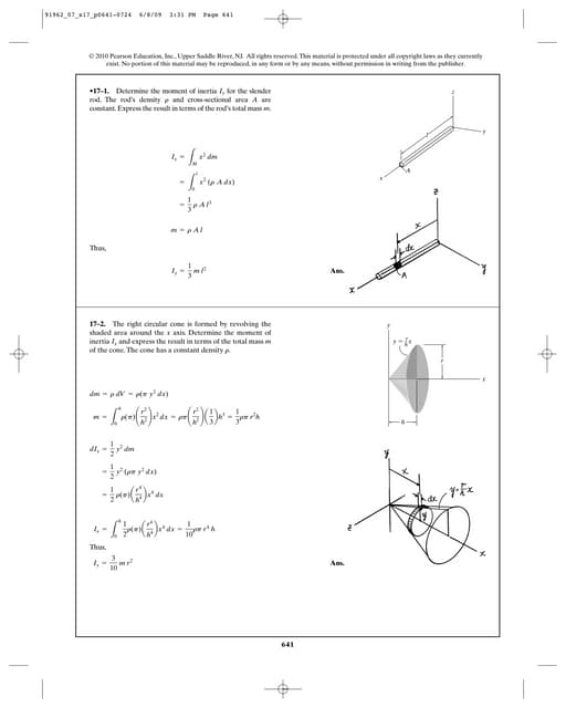 Centroid and Moment of Inertia - Solved Examples | PPTX