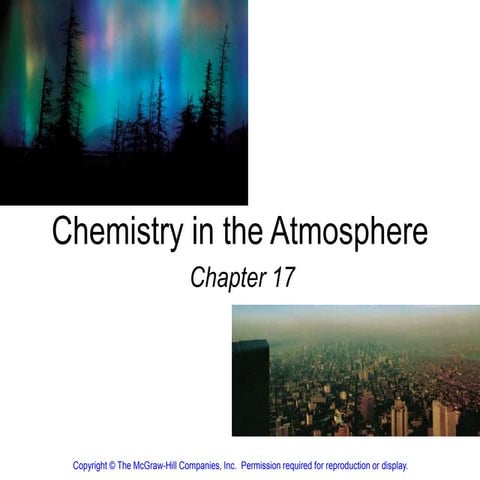 ATMOSPHERIC PROCESSES CHEMICAL KINETICS SLIDE | PPTX
