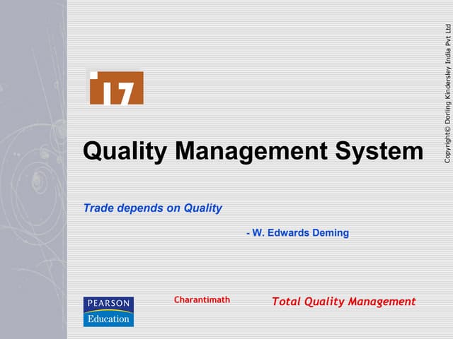 Quality management systems (QMS) | PPTX