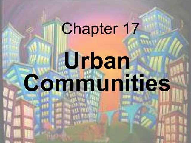 Community types: urban, rural and suburban. | PPT