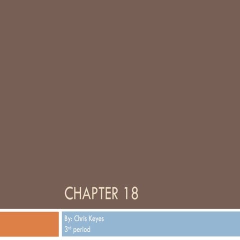 Chapter 18 | PPT