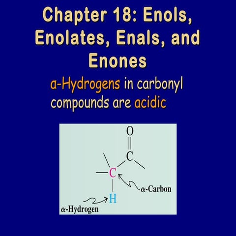 Enolate chemistry | PDF