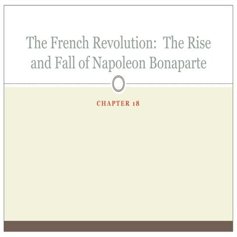Chapter 18 b the french revolution and napoleon | PPT