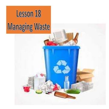 Chapter 18 managing waste | PPTX