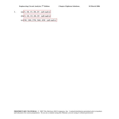 Chapter 18 solutions_to_exercises(engineering circuit analysis 7th) | PDF