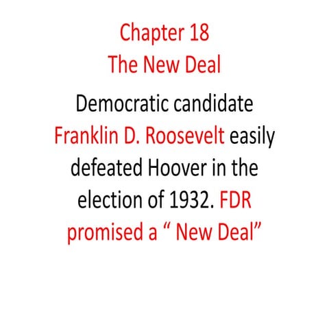 Chapter 18 the new deal (3) | PPTX