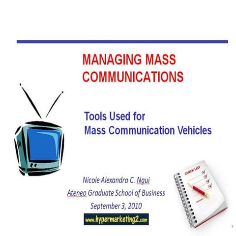 Chapter 18 top10 questions managing mass communications | PPTX