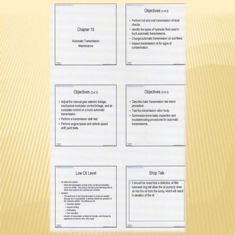 Chapter 19 automatic trans.maintenance power point | PPT