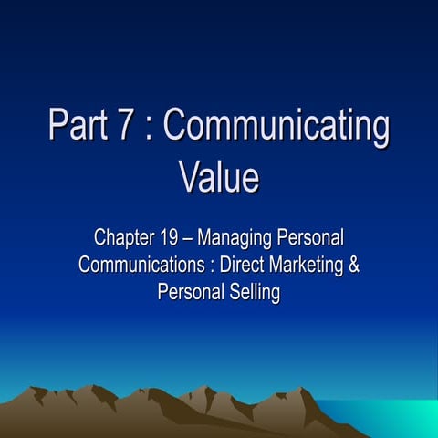 Chapter 19 Managing Personal Communications | PPT