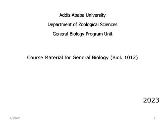 General Biology- Unit 1 | PPT