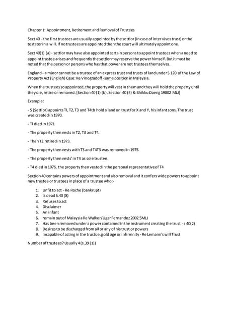 Vesting Of Trust Property | DOCX | Business | Business and Finance