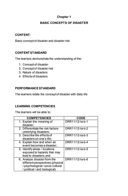 RISK FACTORS UNDERLYING DISASTERS Lesson 2.pptx