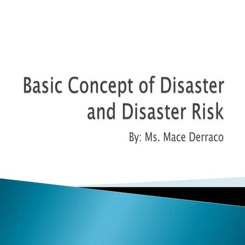 Chapter 1 basic concept of disaster and disaster risk lesson 1 q3 | PPTX