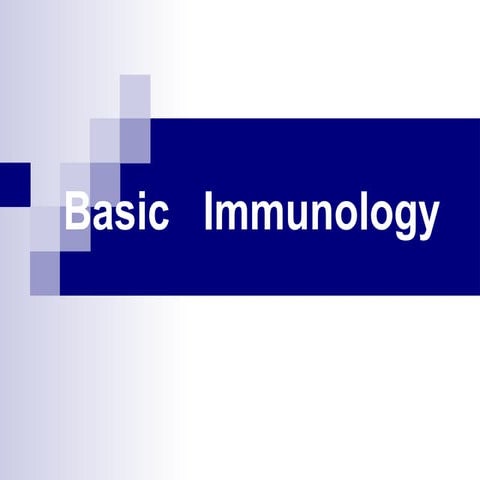 Chapter 1 Basic Immunology Ppts Dz 2010 1 Ppt
