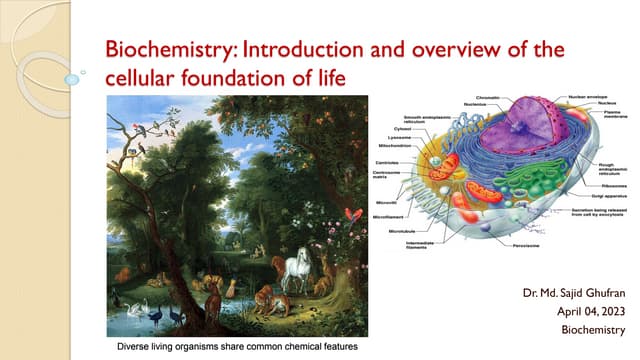 Introduction to biochemistry | PPT