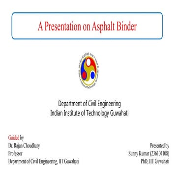 Chapter 1 Bituminous Binder for Roads.pptx