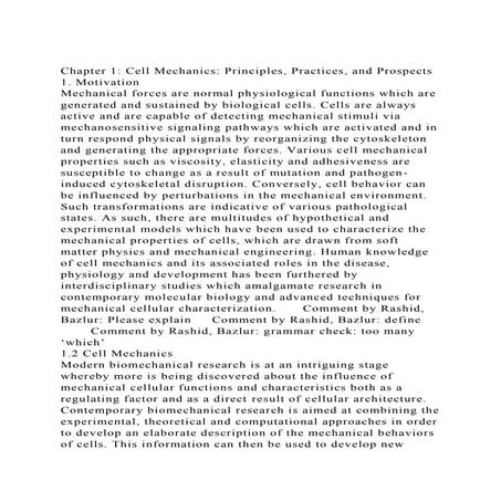Chapter 1 Cell Mechanics Principles, Practices, and Prospects1.docx