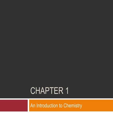 Chapter 1 chemistry | PPT