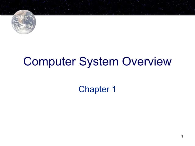 Chapter1 Computer System Overview Part 1 Ppt
