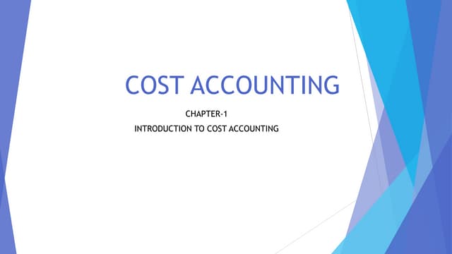 Module 1- Basics of Costing.ppt