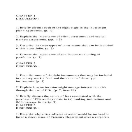 CHAPTER 1 DISCUSSION 1. Briefly discuss each of the eight s.docx