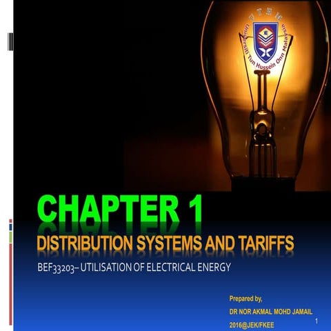 CHAPTER 1 Distribution Systems and Tariffs.pptx