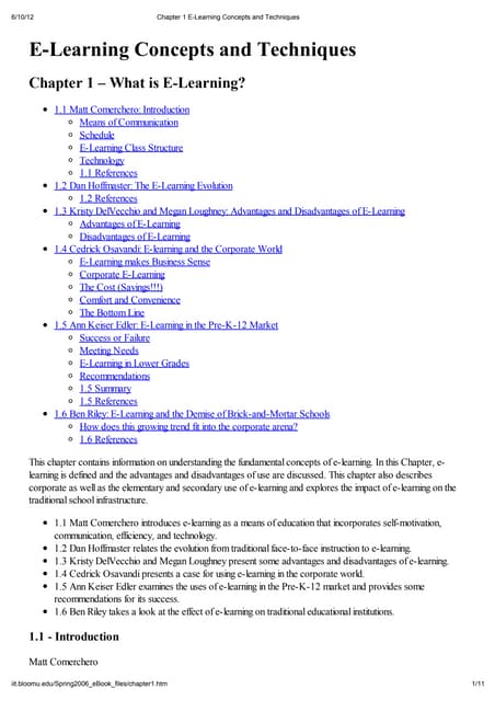 Introduction to E-Learning | PPS | Online Education | Education