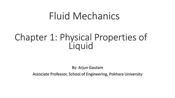 W1_Lecture2_FM_SD_IITG.pdf Fluid Mechanics | PDF