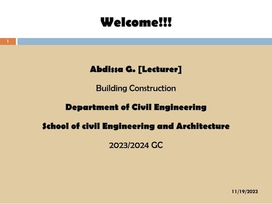 Chapter 2-Building Drawings!#-+-+ASTU.pdf | Civil Engineering Industry ...