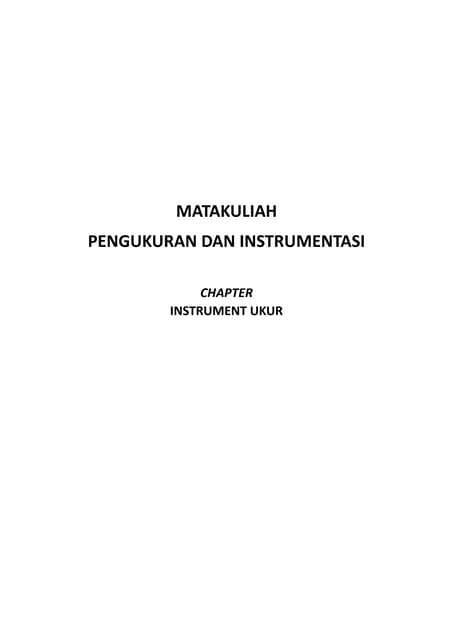 MATAKULIAHSTANDAR UNTUK PENGUKURAN TEKNIK MESIN DAN INSTRUMENTASI 134 | PDF