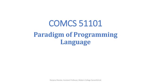 Paradigms Of Programming Languages Ch1 Introductionpptx 3833