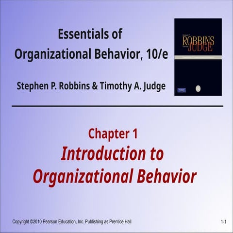 Chapter 1 Introduction To Organizational Behavior.ppt